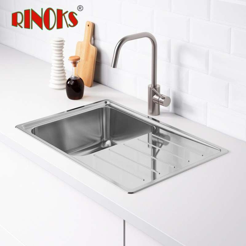Jual Kitchen Sink Dapur Set Rinoks Wastafel Cuci Piring Stainles Tebal ...