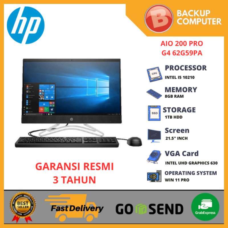 Jual Hp Aio 200 Pro G4 62g59pa I5-10210u Di Seller Backup Computer ...