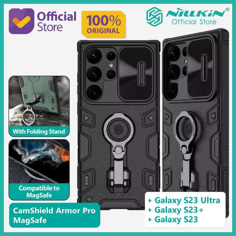 Jual Case Samsung Galaxy S23 Ultra Nillkin CamShield Armor Pro Magnetic MagSafe Camera Cover ...