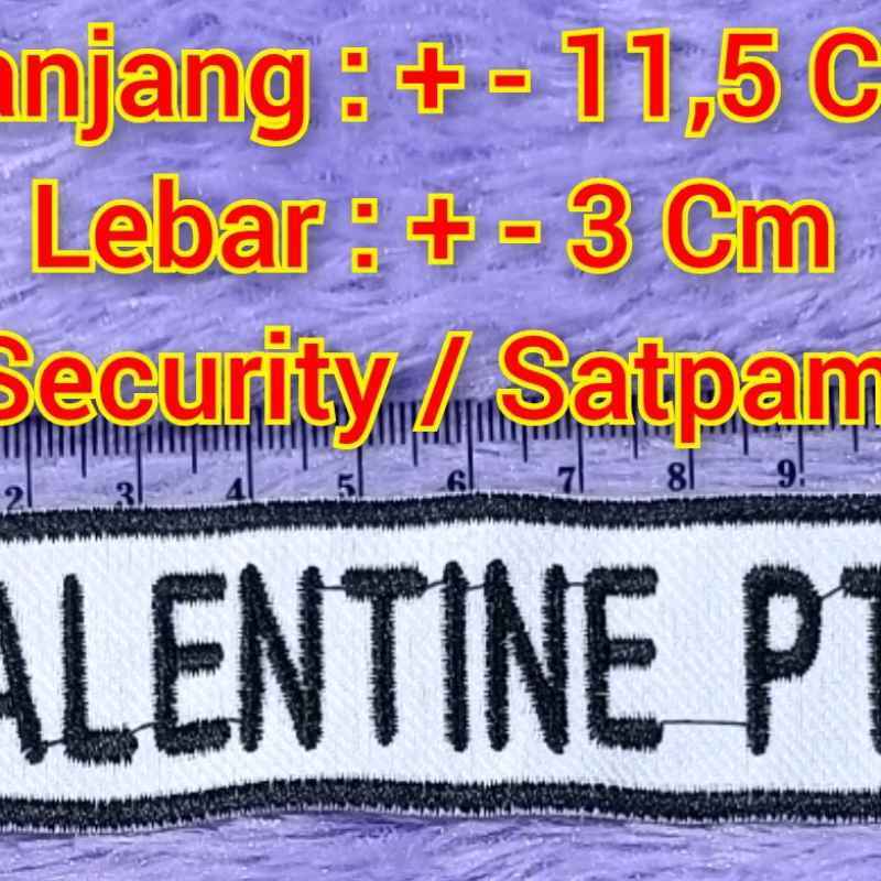Jual Nama sekolah bordir | bet nama | name tag | nama dada | bordir ...