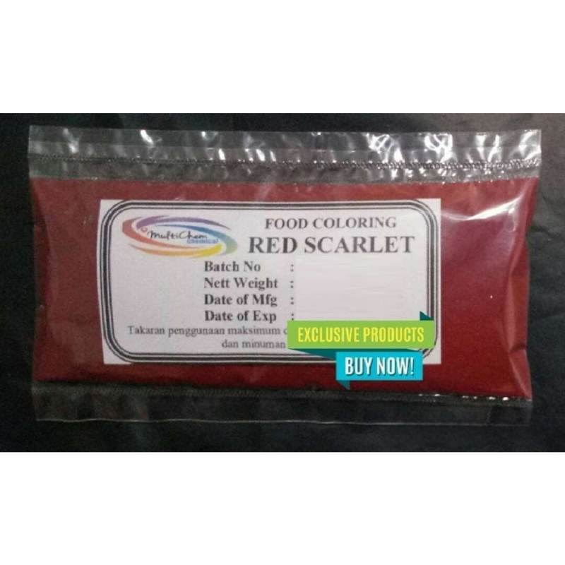 Jual PEWARNA MAKANAN FOOD GRADE RED SCARLET / MERAH || 1 KG di Seller ...