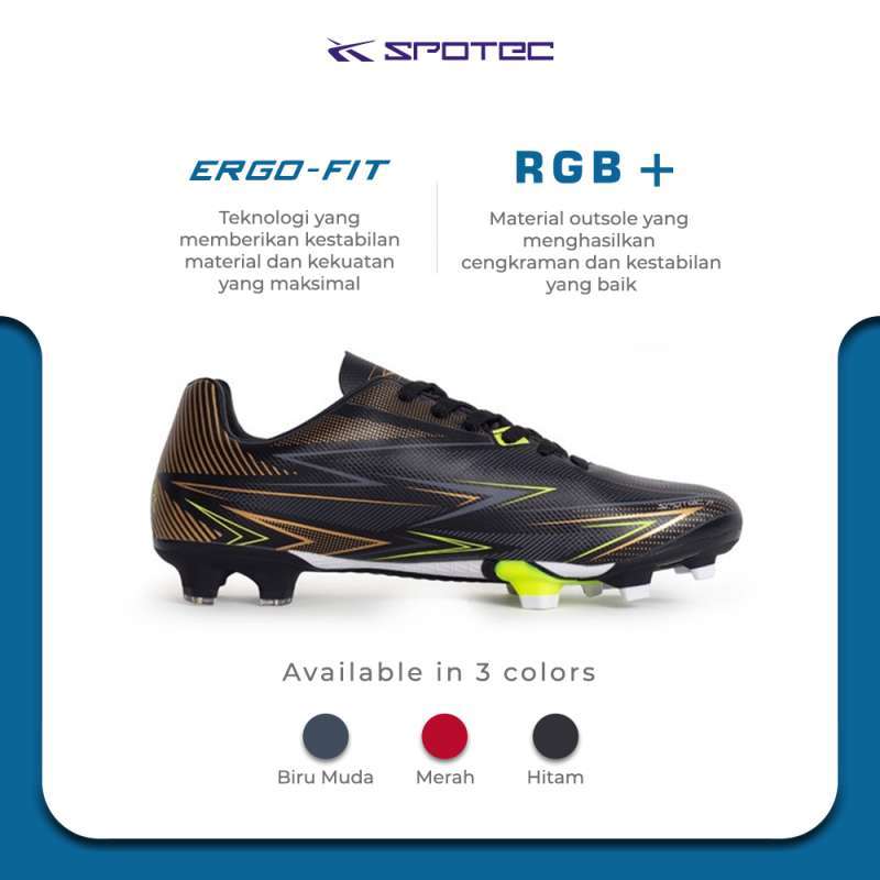 Jual Spotec Sepatu Soccer Velocity Soccer Hitam - Emas di Seller SPOTEC ...