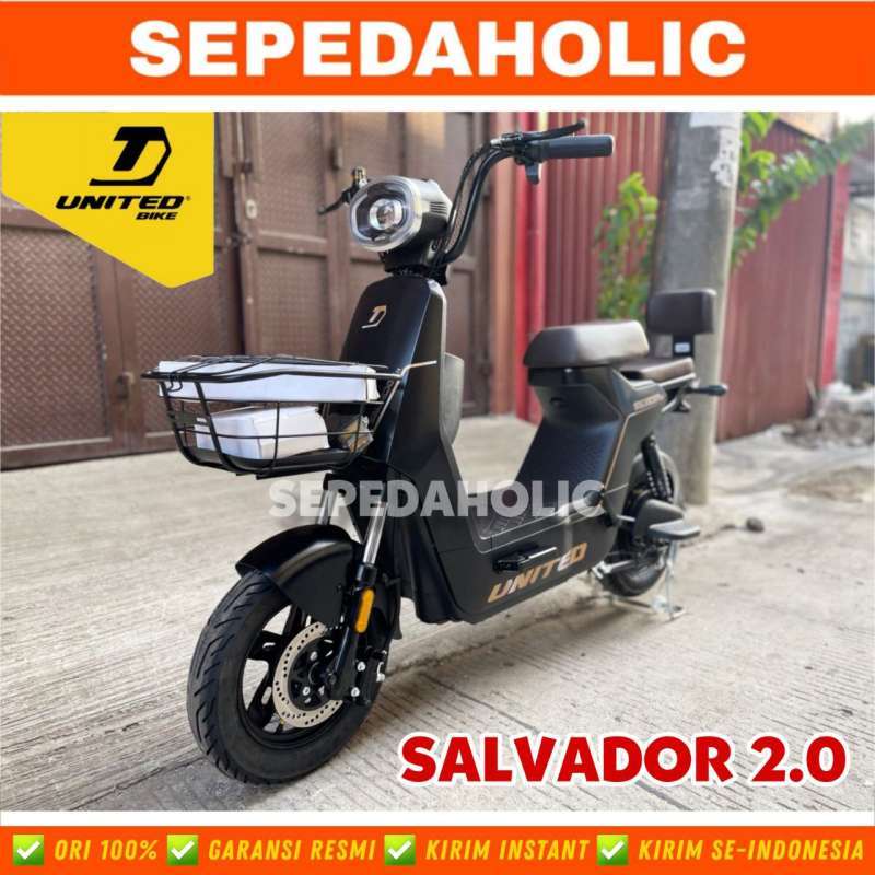 Promo Sepeda Listrik United Salvador 2.0 600 Watt Electric E Bike ...