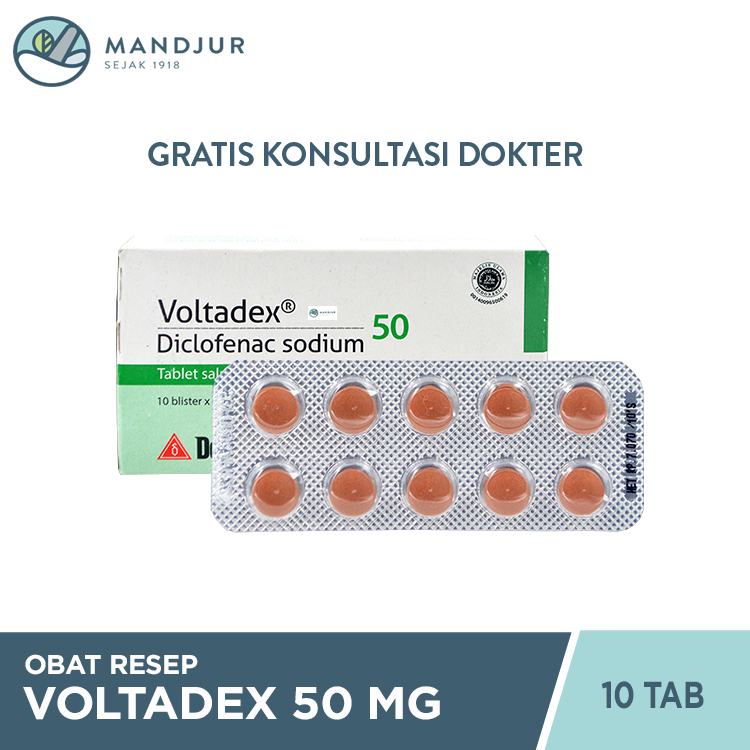 Voltadex 50 Mg 10 Tablet Lengkap Harga Terbaru Juli 2024 | Blibli