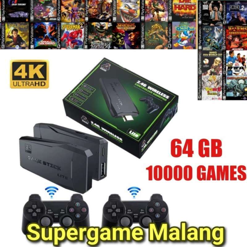 Jual Game Stick 4K Gen 2 HD TV Console Gen2 Retro Tv Video Wireless ...