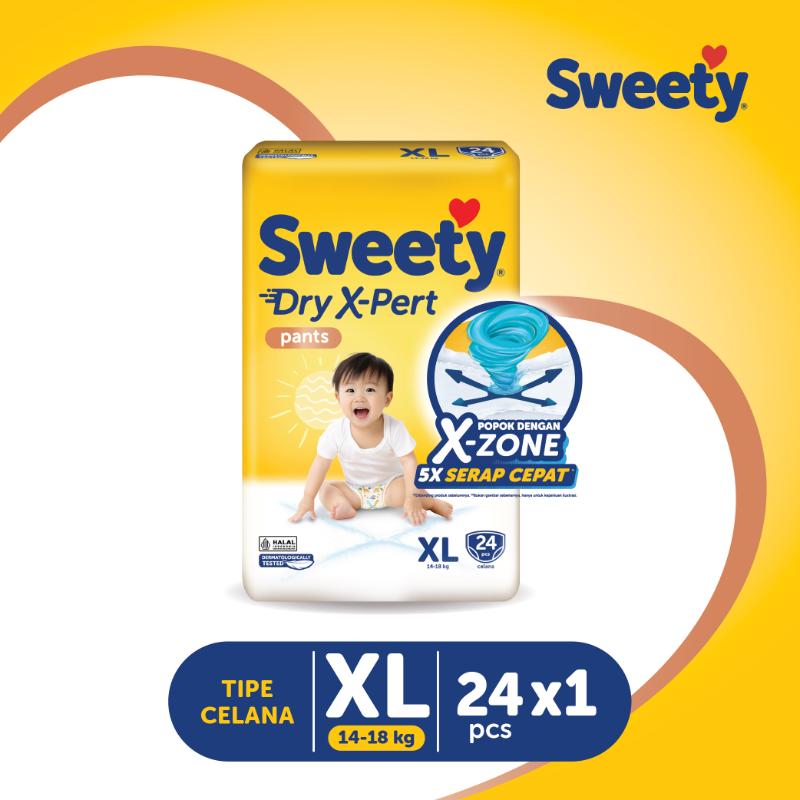 Promo Sweety Bronze Dry X-pert Pants Popok Bayi Xl 24s Diskon 44% Di ...