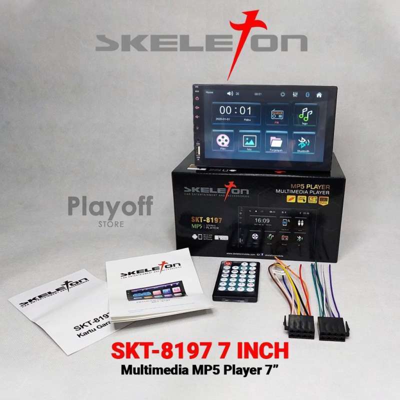 Jual Head Unit Skeleton 8197 Double Din Body Pendek Bluetooth Di Seller ...
