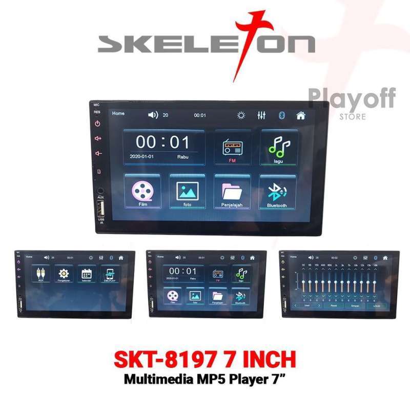 Jual Head Unit Skeleton 8197 Double Din Body Pendek Bluetooth Di Seller ...