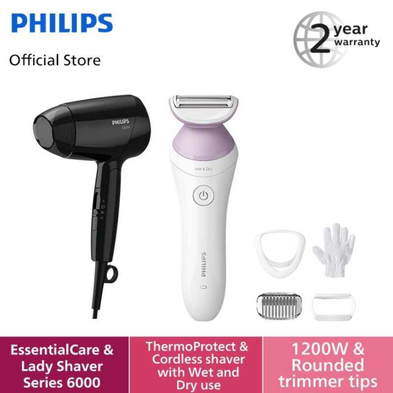 Promo Philips Lady Set (ladyshaver Brl136/00 + Hair Dryer Bhc010/12 ...