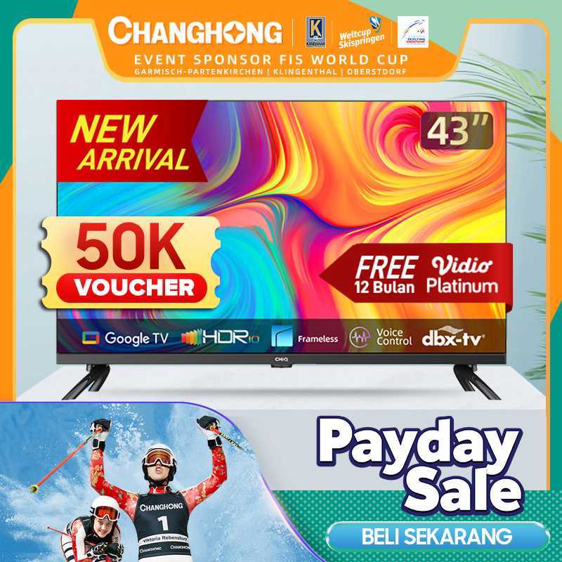 Promo 【Google TV】CHiQ 43 inch Smart TV Full HD-HDR10+DBX Dolby Audio ...