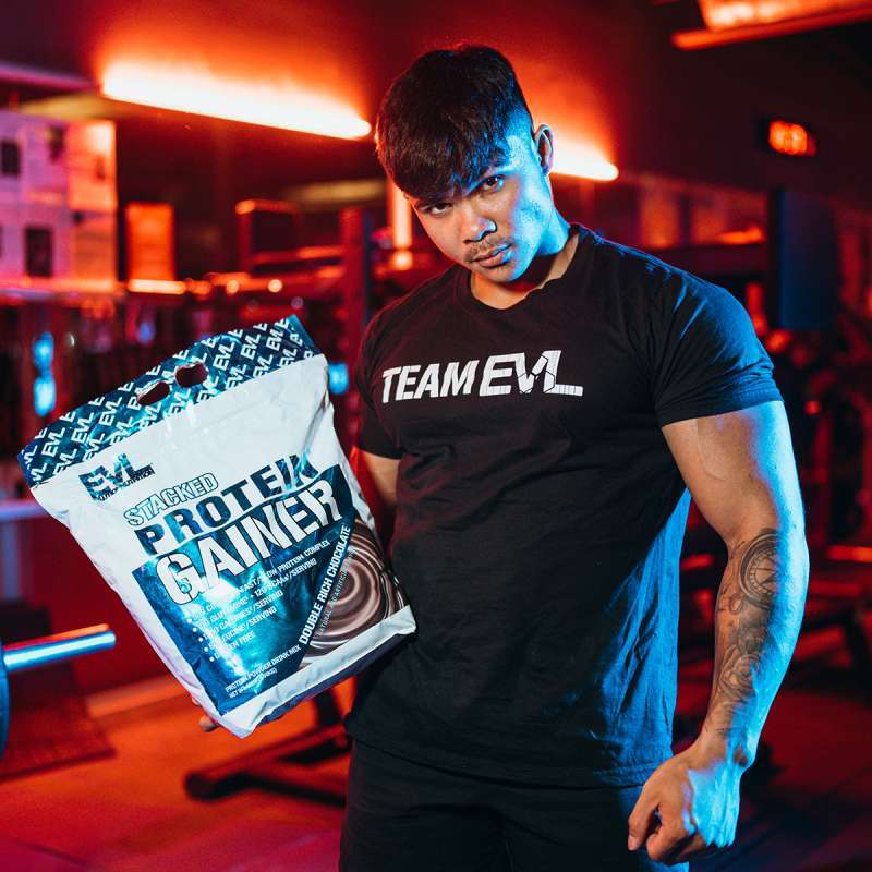 Jual Evl Stacked Protein Gainer 12 Lbs Bpom Evlution Nutrition Protein