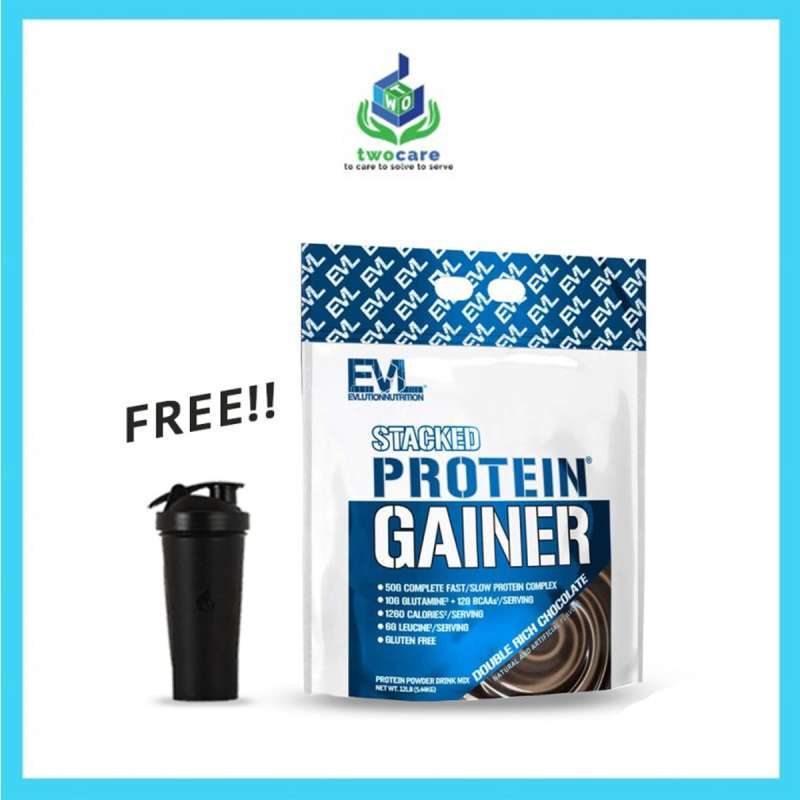 Jual Evl Stacked Protein Gainer 12 Lbs Bpom Evlution Nutrition Protein