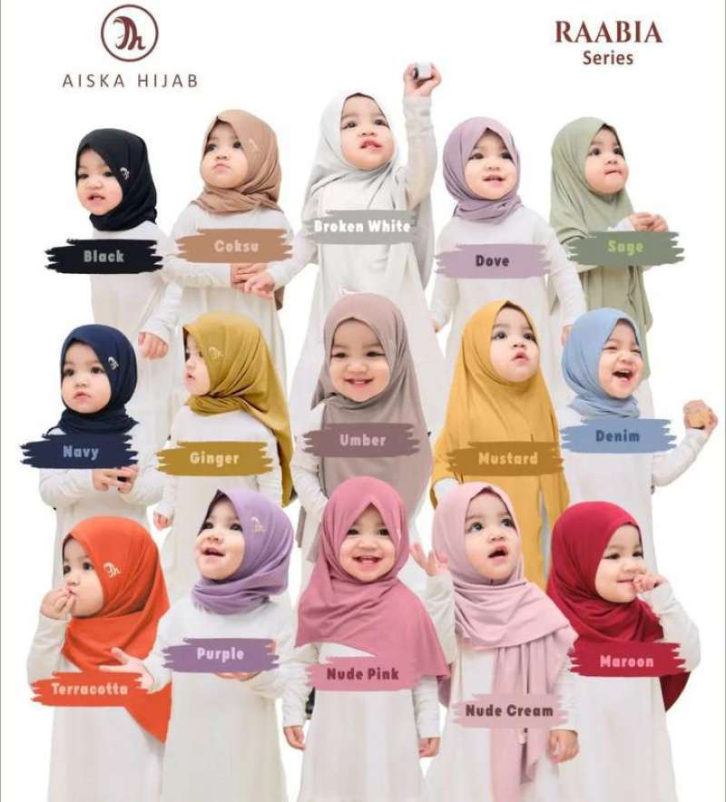 Promo Aiska Hijab Jilbab Anak Perempuan Pastan Bayi Perempuan Hijab ...