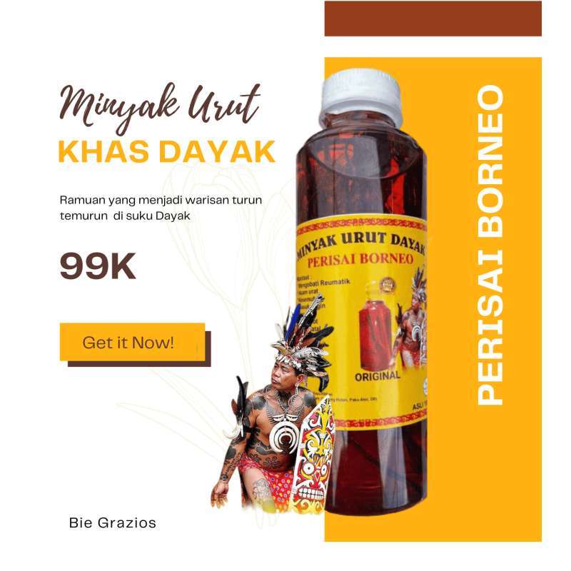 Promo Minyak Khas Kalimantan Minyak Urut Dayak Perisai Borneo Diskon 8% ... Promo Minyak Khas Kalimantan Minyak Urut Dayak Perisai Borneo Diskon 8% ...