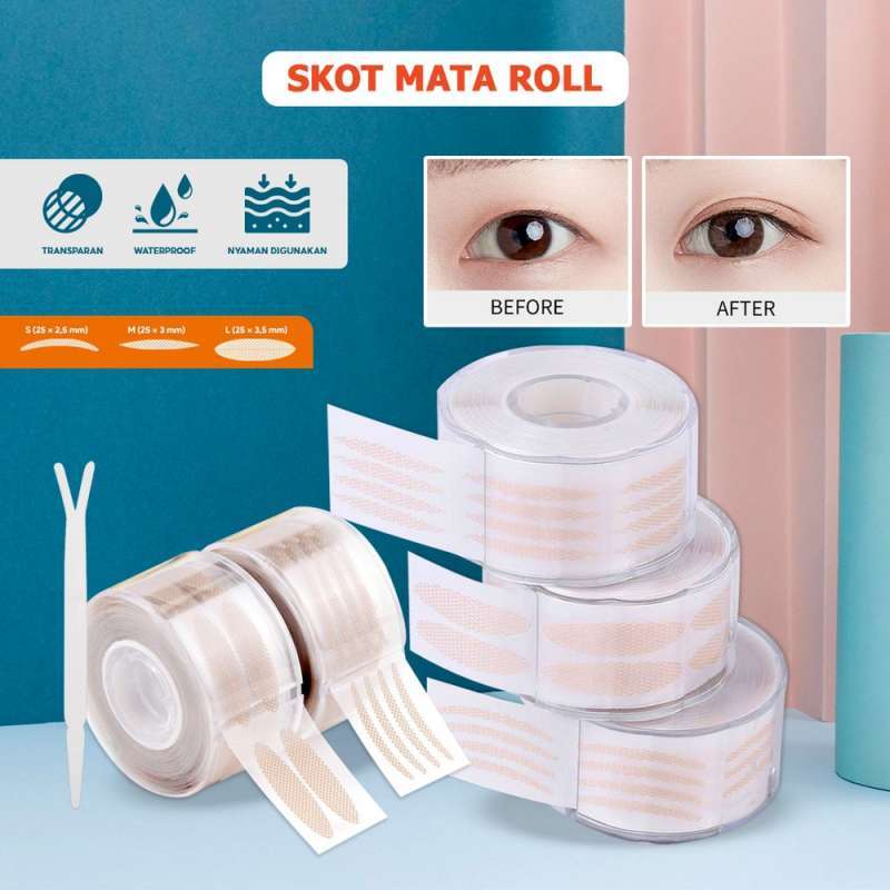 Promo Rb-k147 Skot Mata Eyelid Tape Roll Isi 300 Pasang Scot Mata ...