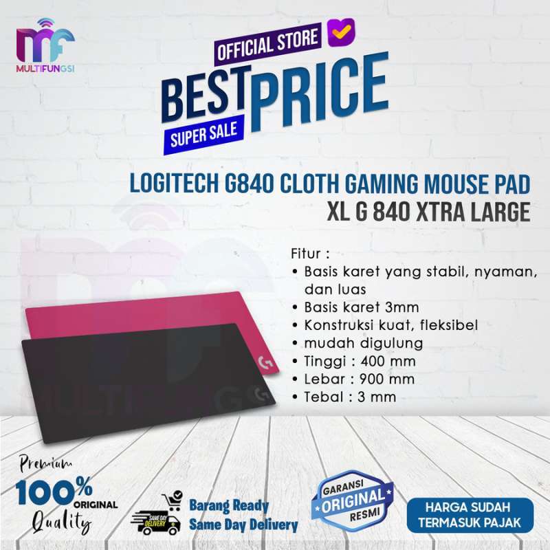 Jual Logitech G840 Cloth Gaming Mouse Pad Xl G 840 Xtra Large Di Seller ...