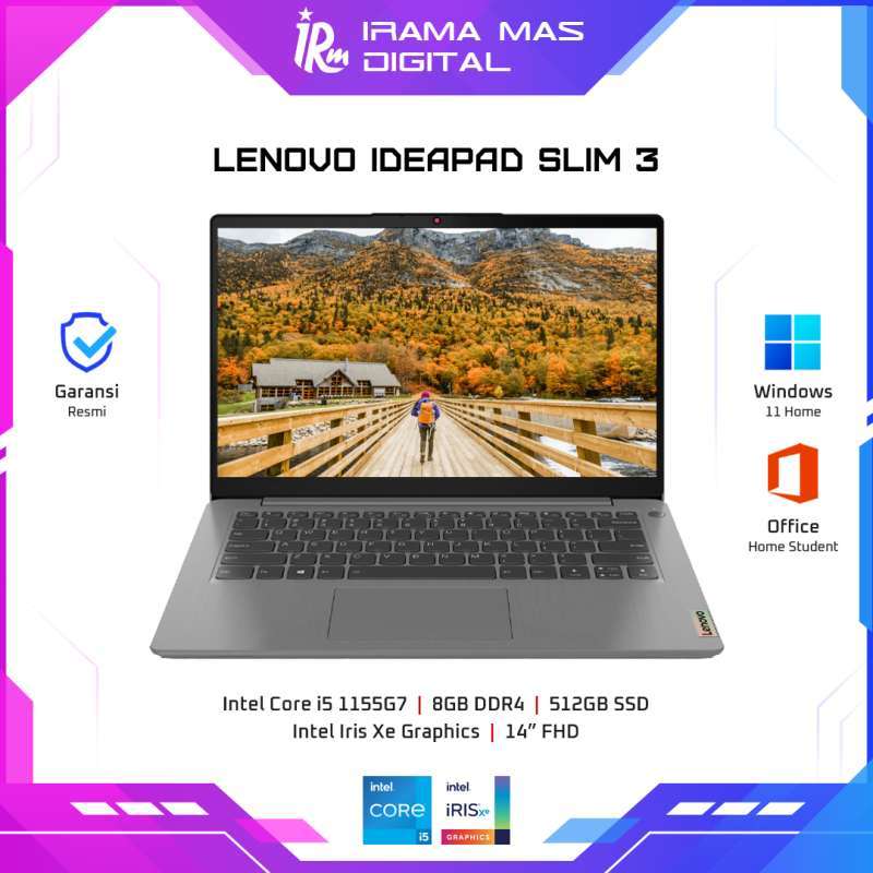 Jual Lenovo Ideapad Slim I Intel Core I G Gb Gb Ssd Fhd W Di Seller Irama Mas
