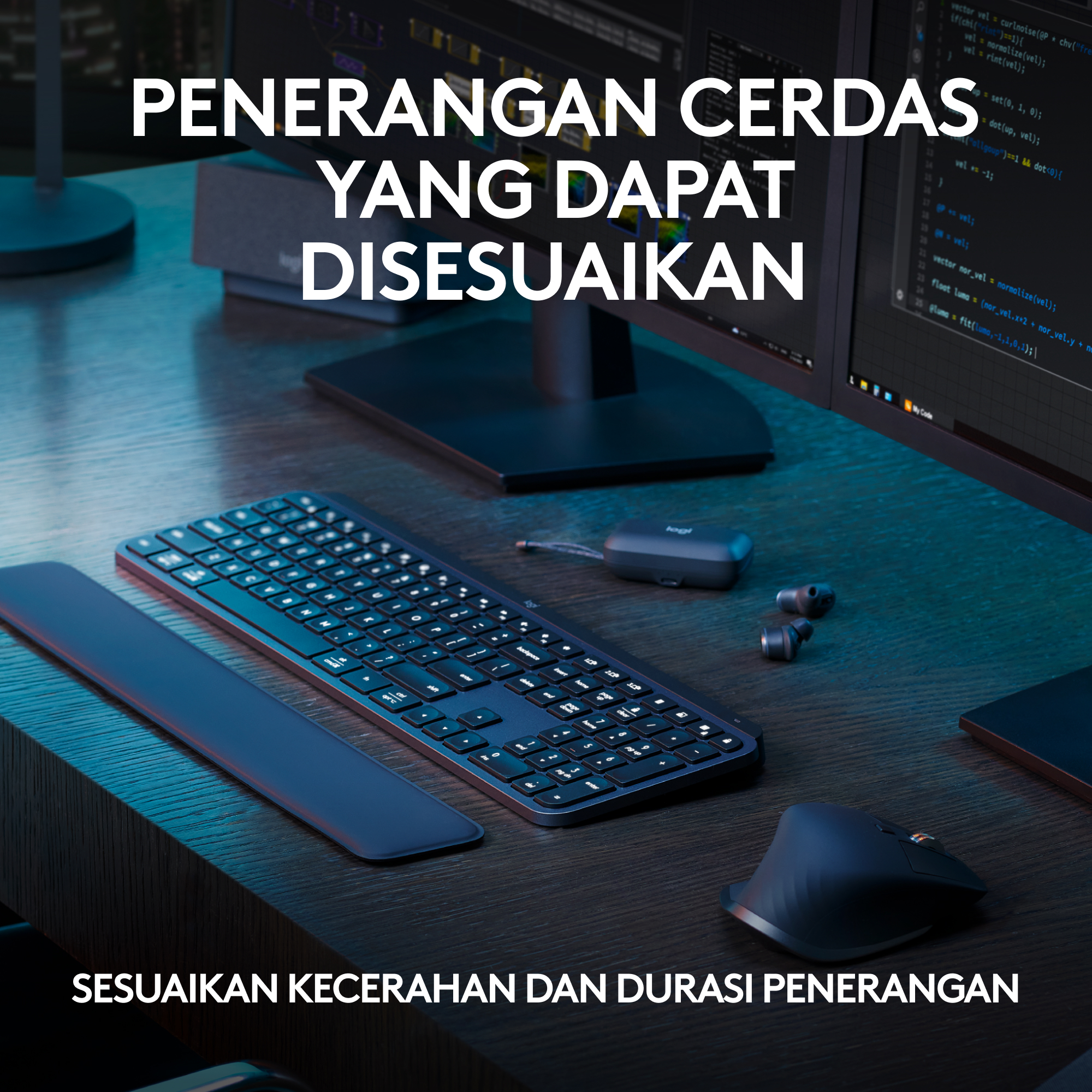 Promo Logitech Mx Keys S Keyboard Wireless Bluetooth Usb C Graphite ...