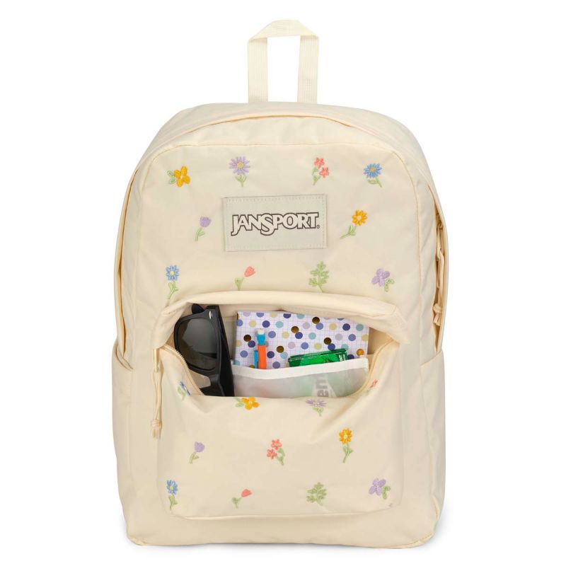 Promo Jansport Superbreak Plus Fx Backpack - Embroidered Blossom Neon ...