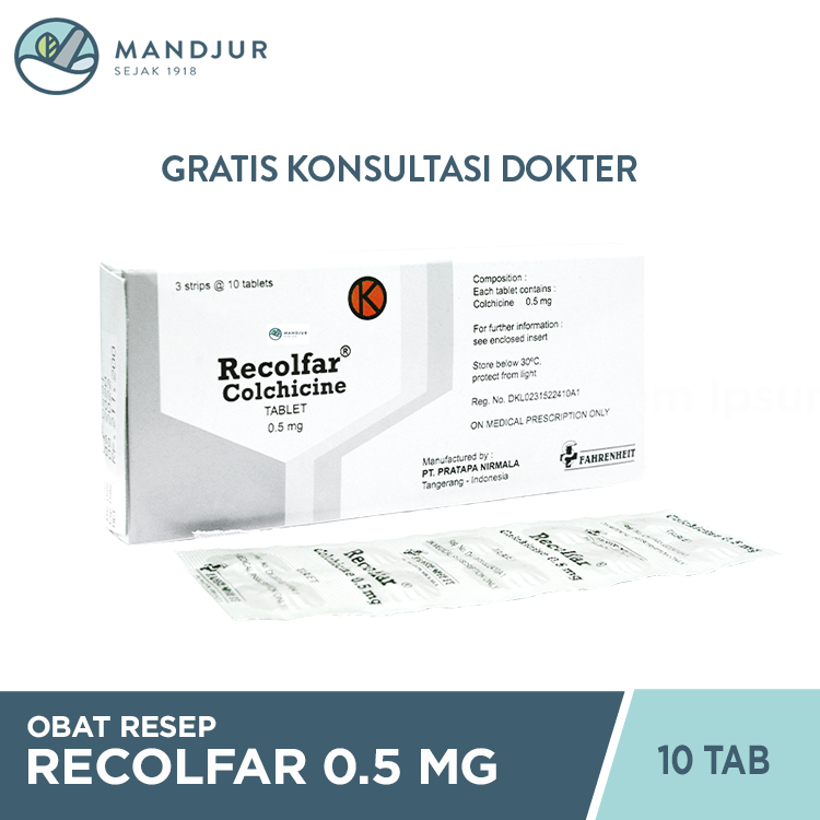 Jual Recolfar 0.5 Mg Strip 10 Tablet Di Seller Apotek Mandjur Official ...