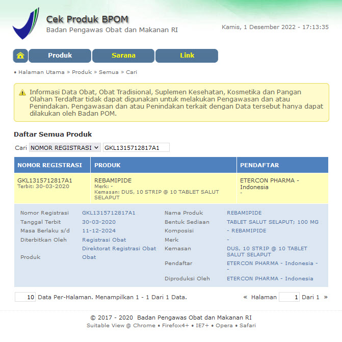 Jual Rebamid 10 Tablet Di Seller Apotek Mandjur Official Store - Kebon ...