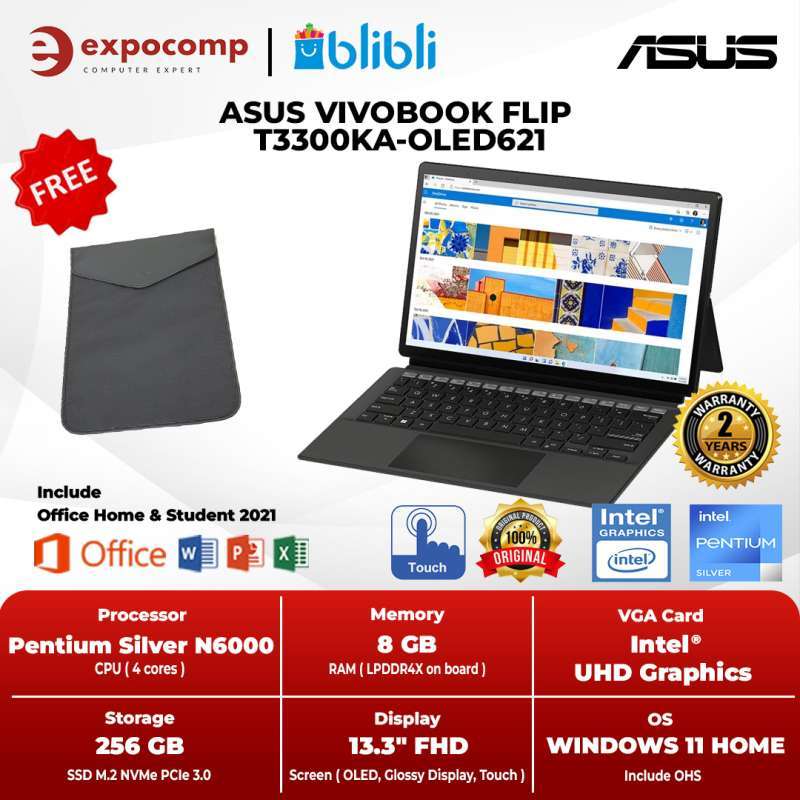 Asus Vivobook Flip T3300 Ka - 🔥 Harga & Spesifikasi Terbaru Februari 2025