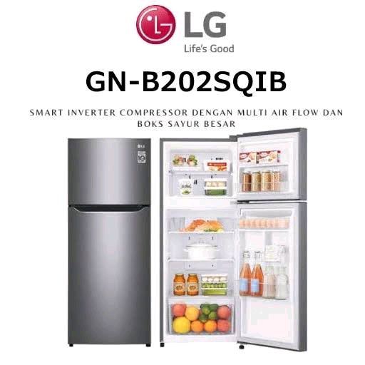 Promo LG GN-B202SQIB Kulkas 2 Pintu Smart Inverte Compressor Garansi ...