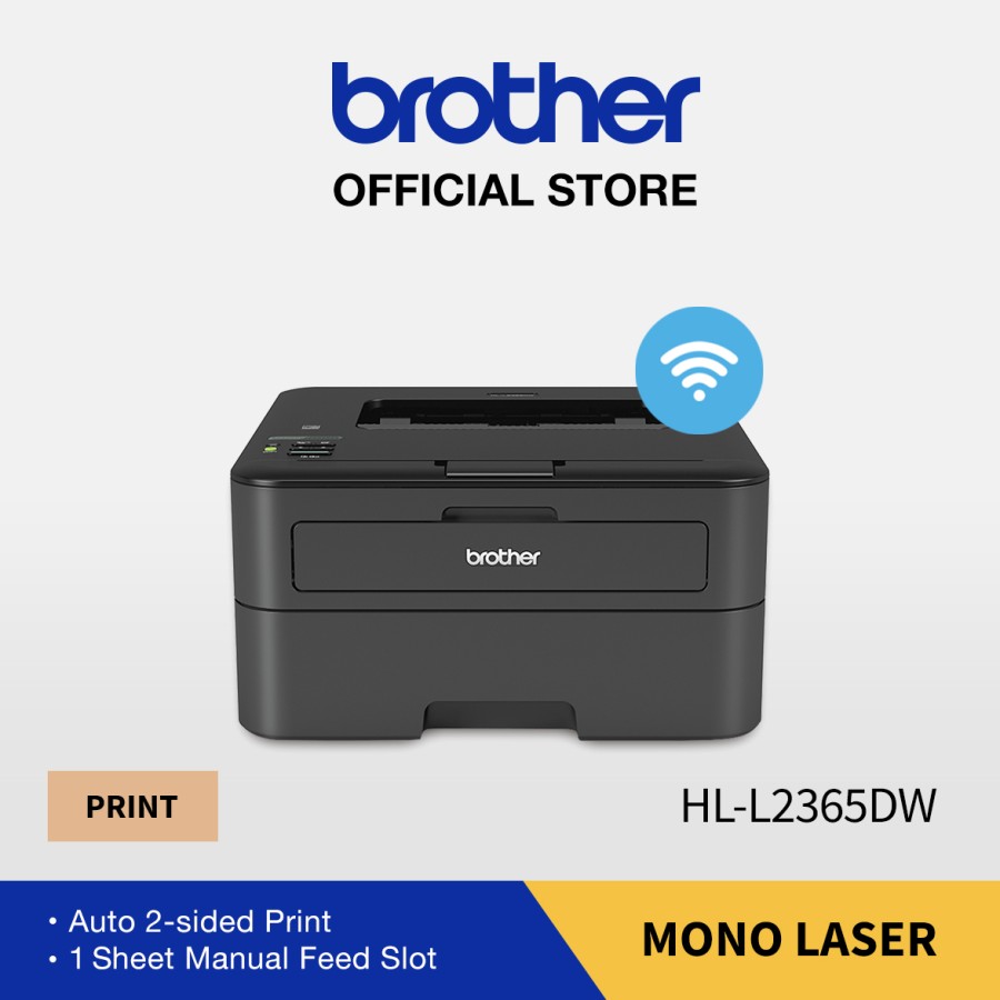 Promo Brother HL-L2365DW Mono Laser Printer With Duplex (Print-Wifi ...