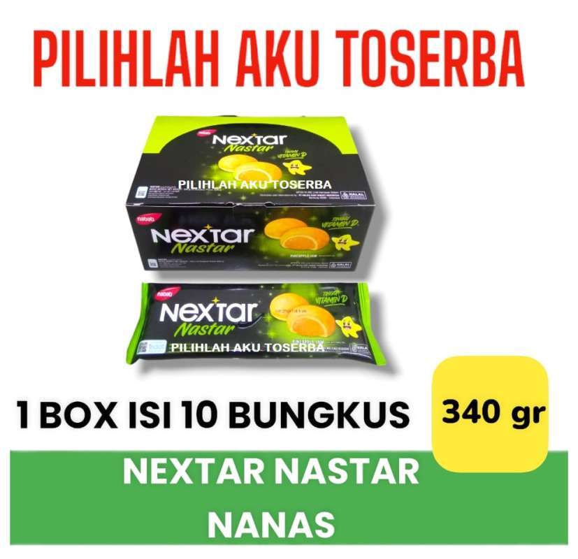 Promo Biskuit Nabati Nextar Nastar Nanas - Isi 10 Sachet (harga 1 Box ...