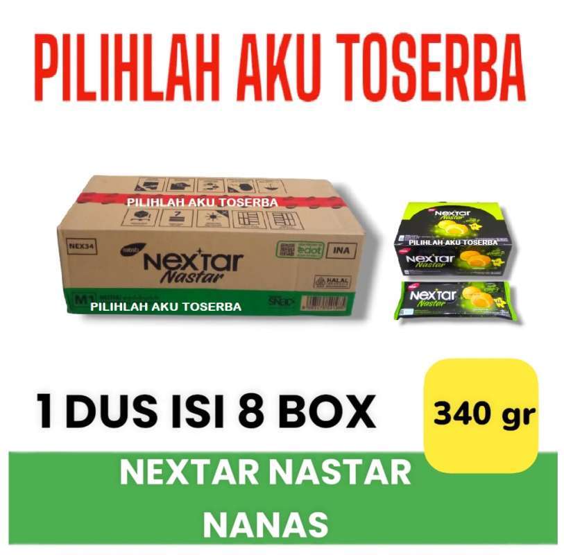 Promo Biskuit Nabati Nextar Nastar Nanas - Isi 10 Sachet (harga 1 Box ...