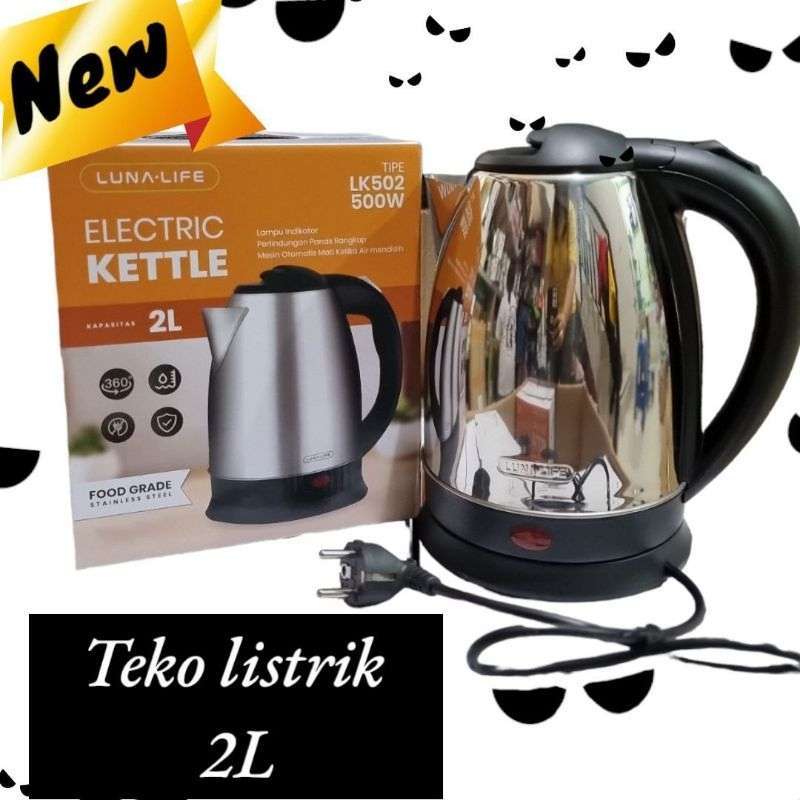Promo Teko Listrik 2 Liter Lk-502 / Kettle Luna New Garansi Resmi Luna ...