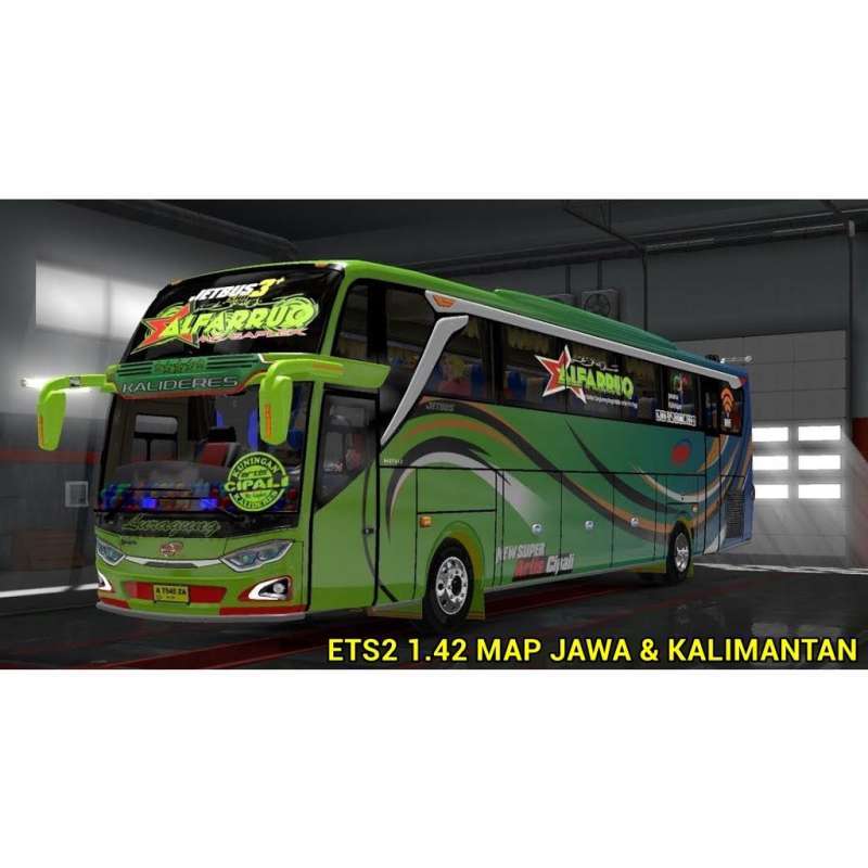 Promo ETS2 1.42 Bus Truk Indonesia Map Jawa Kalimantan Game PC Laptop ...