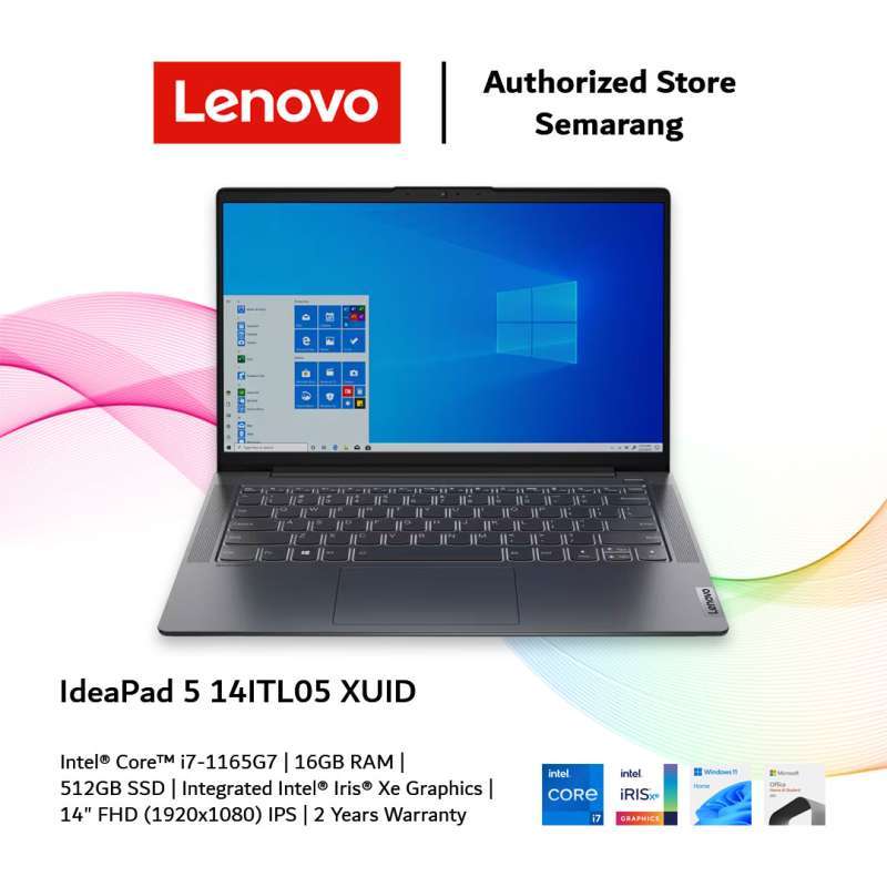 Jual Lenovo Ideapad 5 14itl05 - Xuid Graphite Grey (i7-1165g7/16gb ...