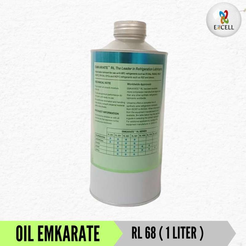 Jual Oli / Oil Emkarate 1 Liter Rl 68h / Rl 32h di Seller Excell ...