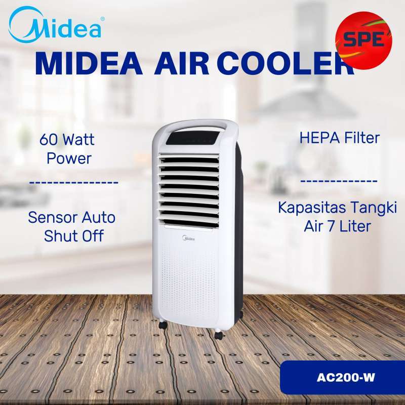 Jual Air Cooler Midea Ac-200w / Ac200w / Acc 200w / Kapasitas 7 Liter ...