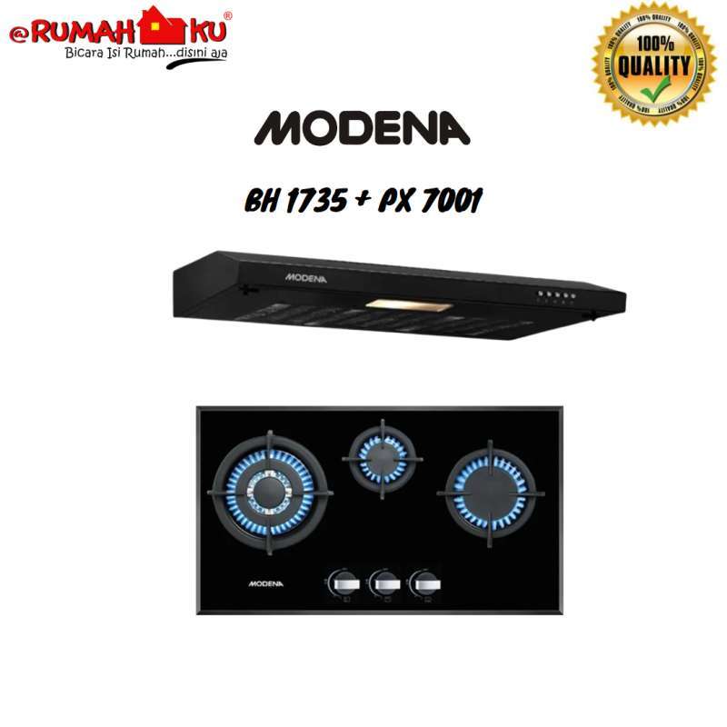 Jual MODENA KOMPOR BH 1735 + COOKER HOOD PX 7001 di Seller RUMAHKU ...