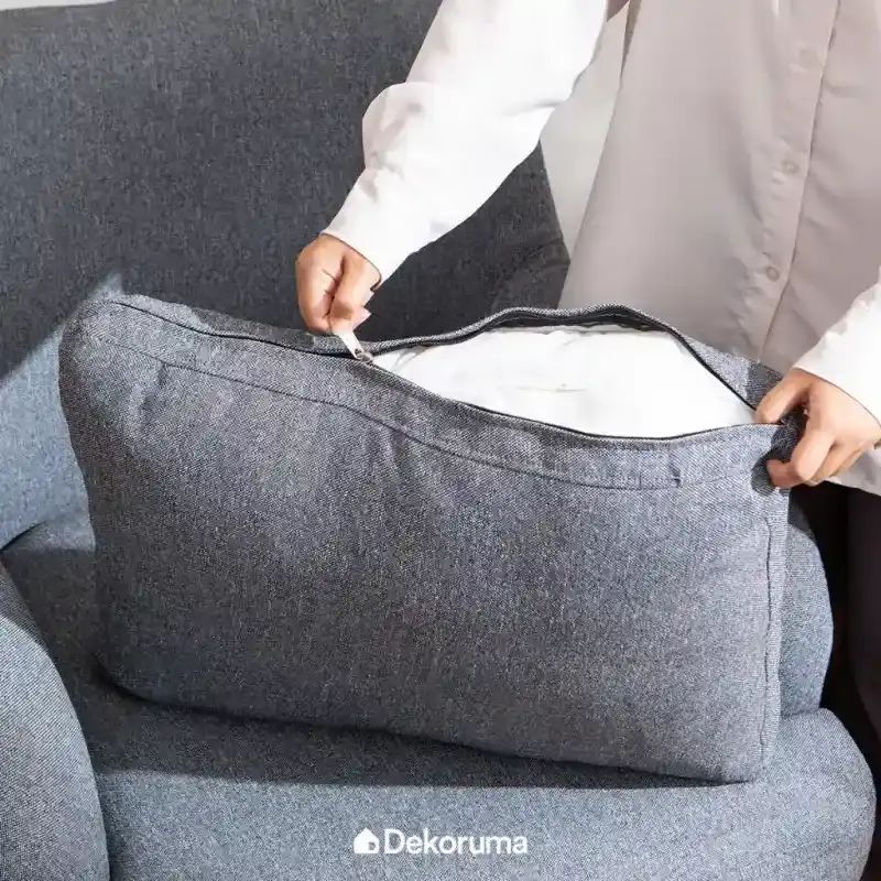 Promo Dekoruma Hisa Sofa Minimalis 1 Dudukan Kain / Sofa Single Seater ...