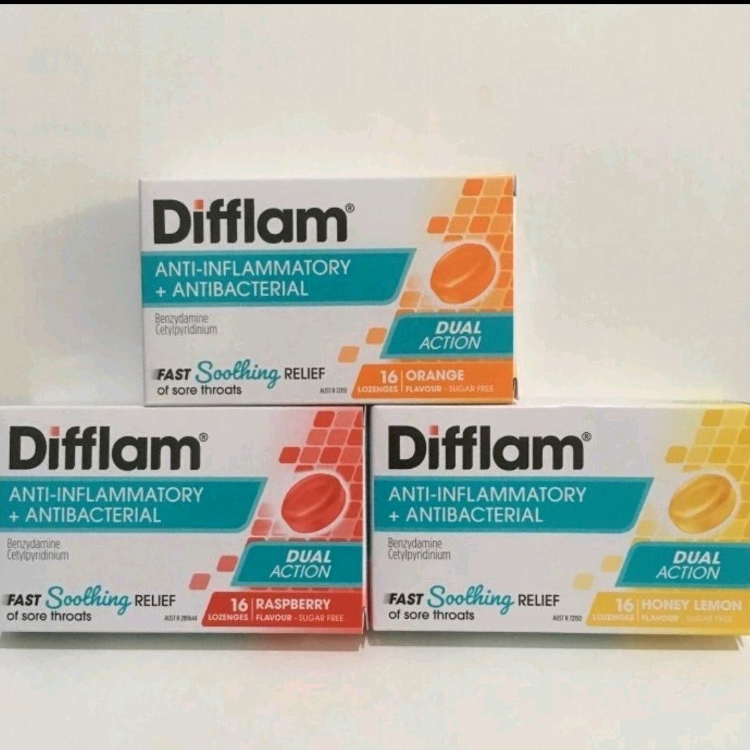 Jual DIFFLAM ANTI - INFLAMMATORY + ANTI BACTERIAL 16 LOZENGES di Seller ...