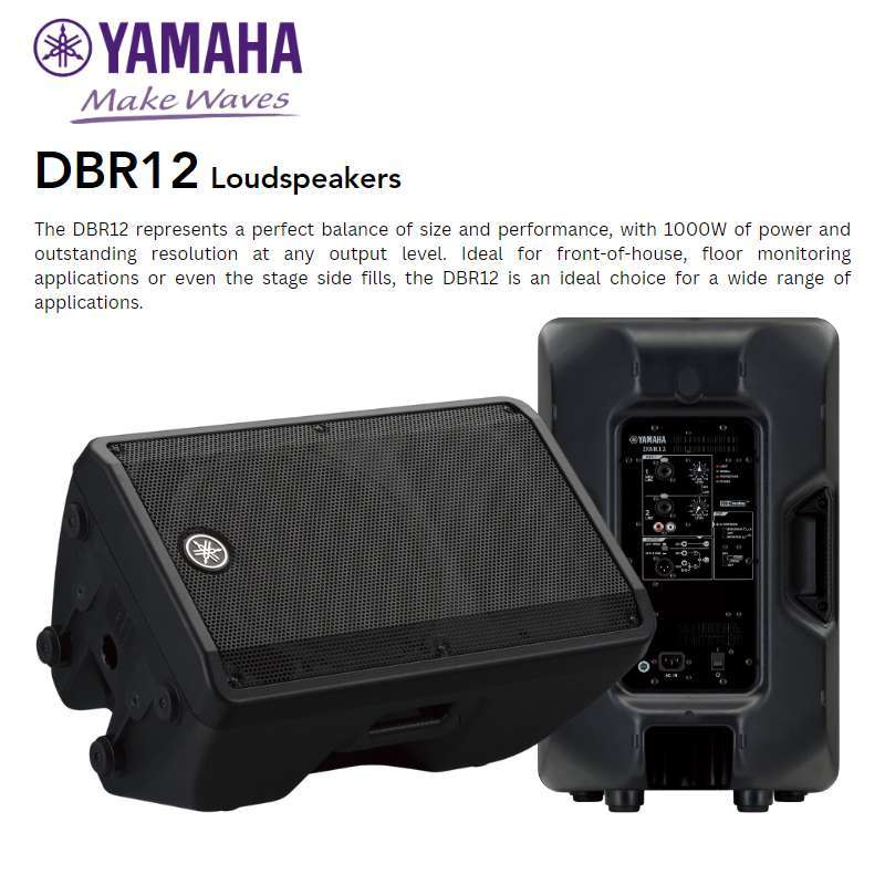 Jual Yamaha DBR12 DBR 12 aktif active speaker di Seller Excellent Audio ...