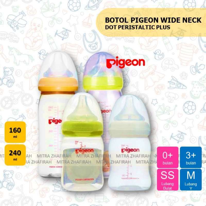Jual MZ Botol SUSU PIGEON Wide NECK 160ml - Botol SUSU PIGEON Wide NECK ...