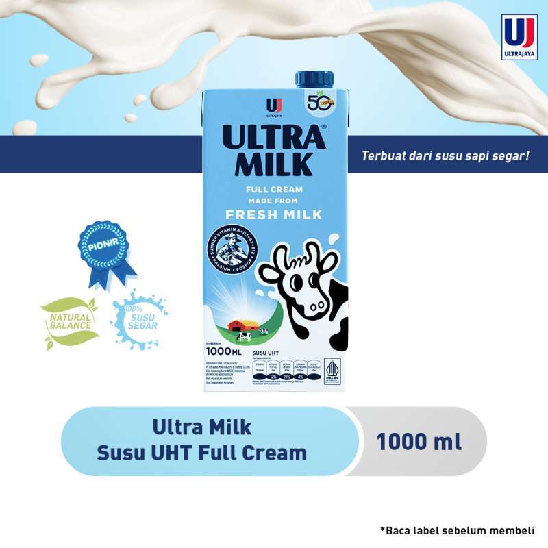 Jual Ultra Milk Susu Uht Full Cream 1l Di Seller Ultrajaya Official Store - Wh Aladdin - Kota ...