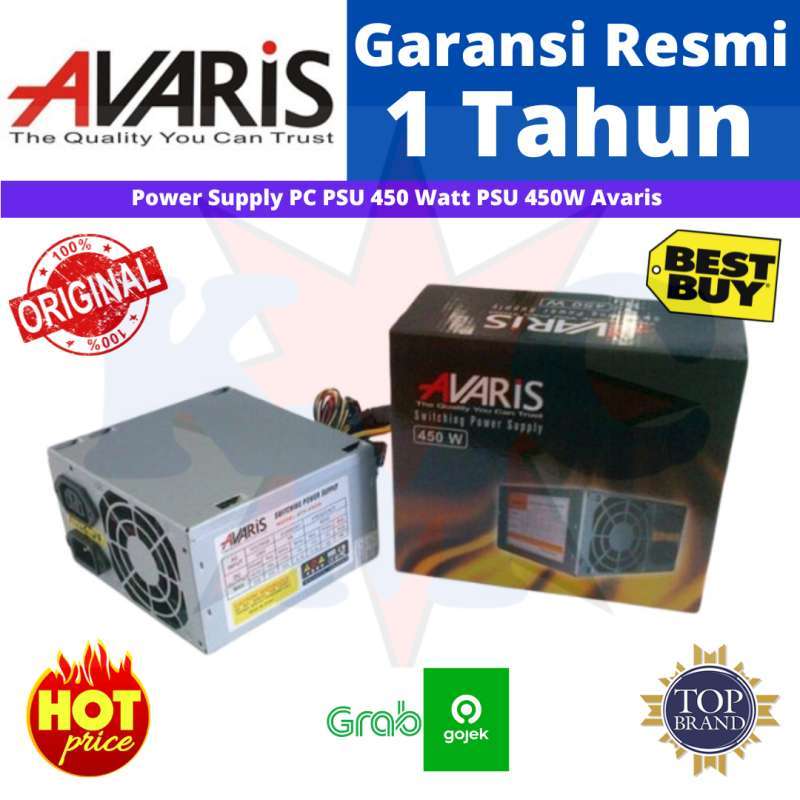 Promo Power Supply PC PSU 450 Watt PSU 450W Avaris Diskon 13% di Seller Karya Megah Computers ...