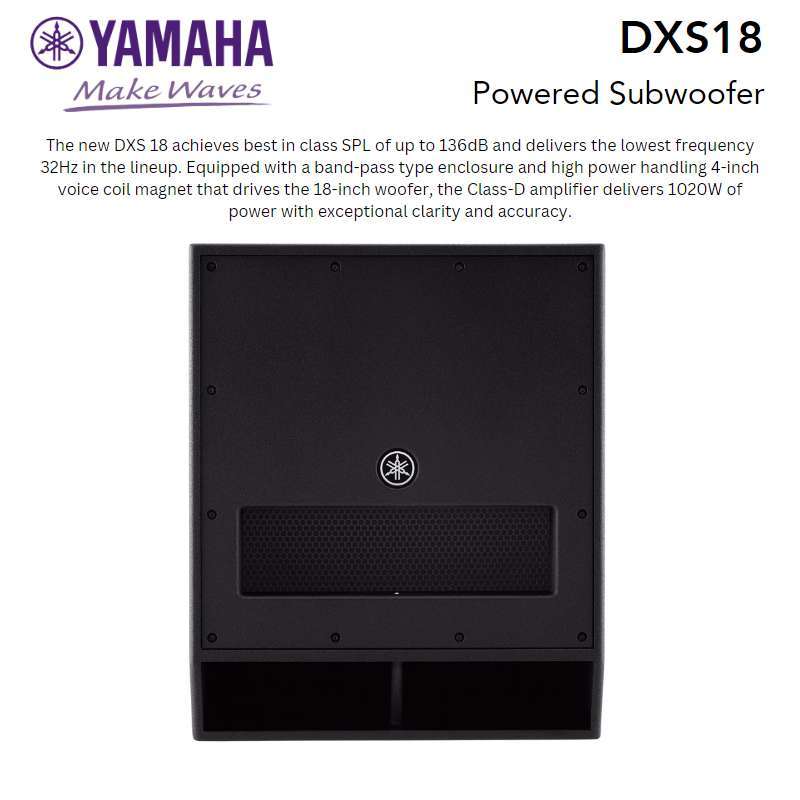 Jual Yamaha Dxs18 Dxs 18 Aktif Subwoofer Di Seller Excellent Audio M2 - Mangga Dua Selatan, Kota ...