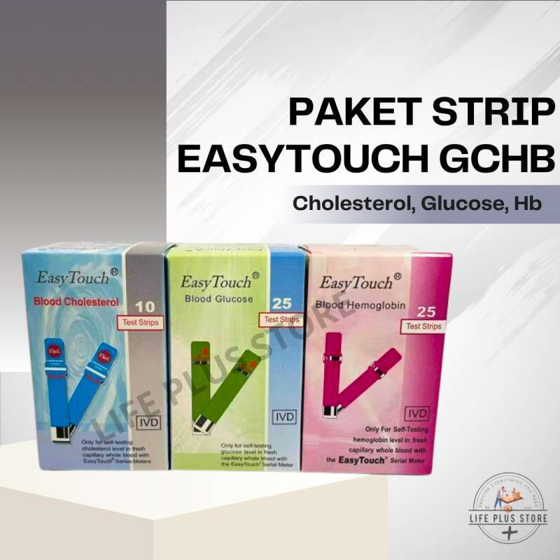 Jual Paket Strip Easytouch Gchb / Refill Easy Touch (gula,kolesterol ...