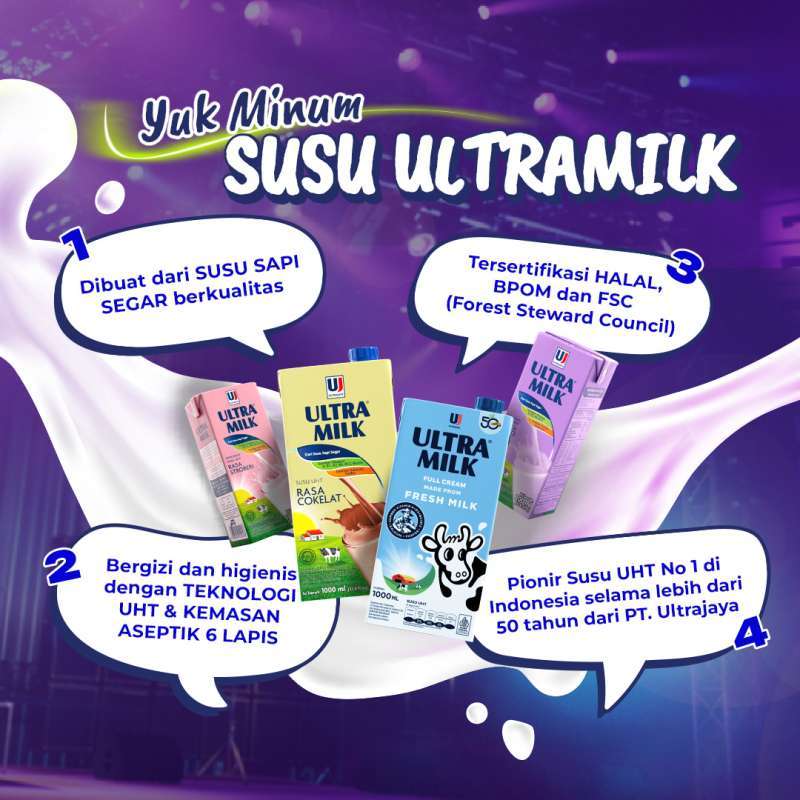 Promo Ultra Milk Full Cream 125 Ml - 1/2 Karton (20 Pcs) Diskon 10% Di ...