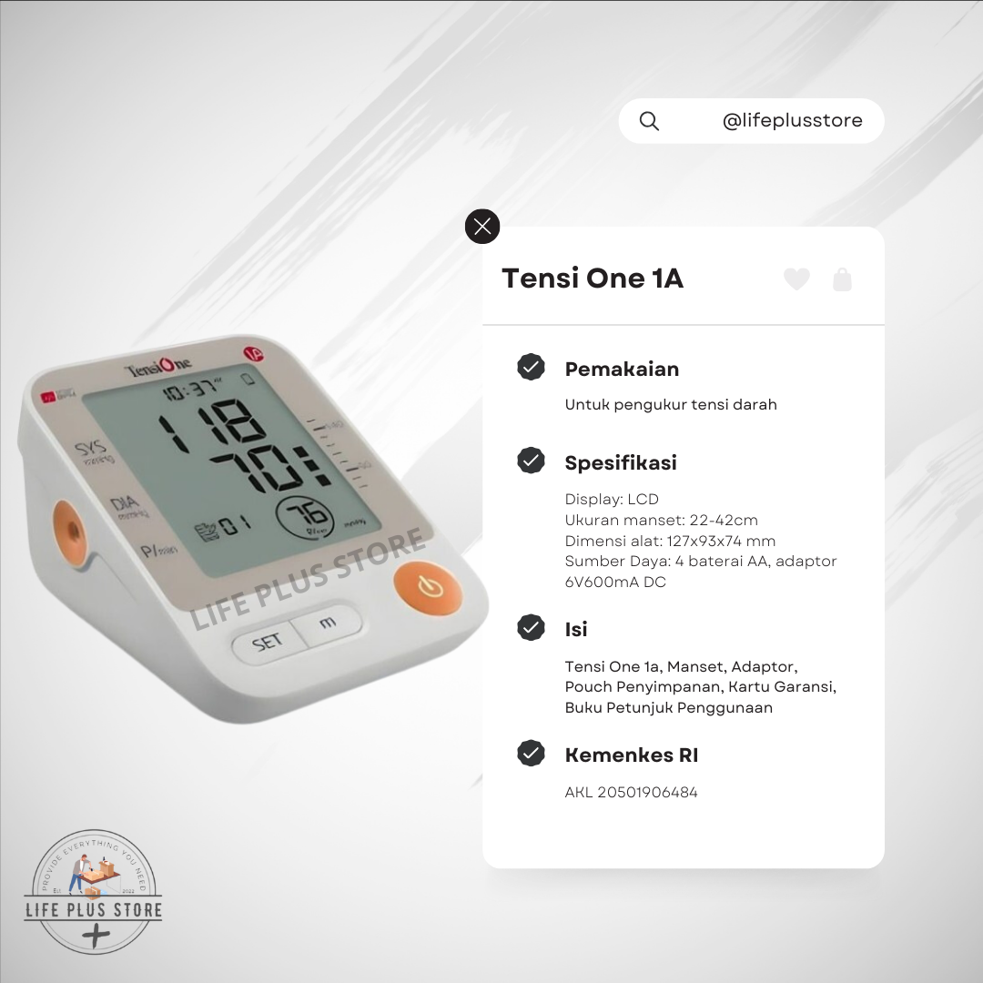 Jual Onemed Tensione 1a W/ Voice Adaptor Tensimeter Tensi One Tekanan ...
