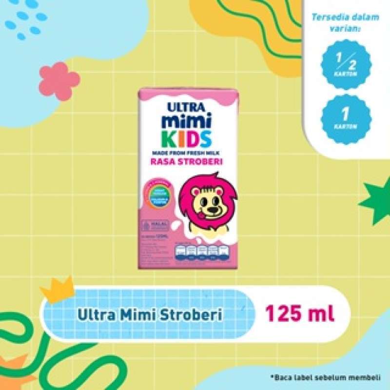 Promo Ultra Mimi Strawberry 125 Ml Diskon 10% Di Seller Ultrajaya ...