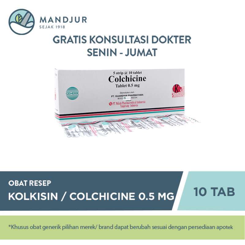 Jual Kolkisin / Colchicine 0.5 Mg 10 Tablet Di Seller Apotek Mandjur ...