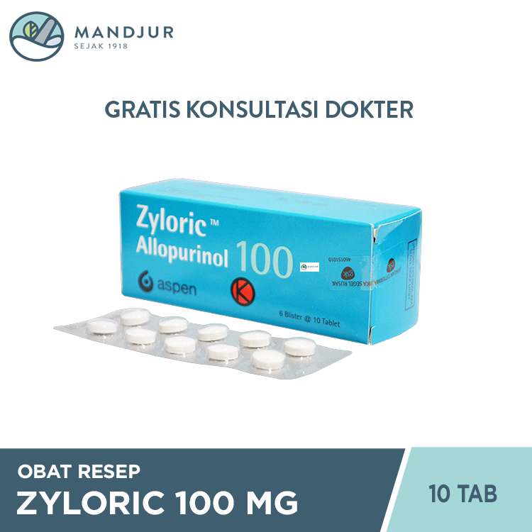 Jual Zyloric 100 Mg Strip 10 Tablet Di Seller Apotek Mandjur Official ...