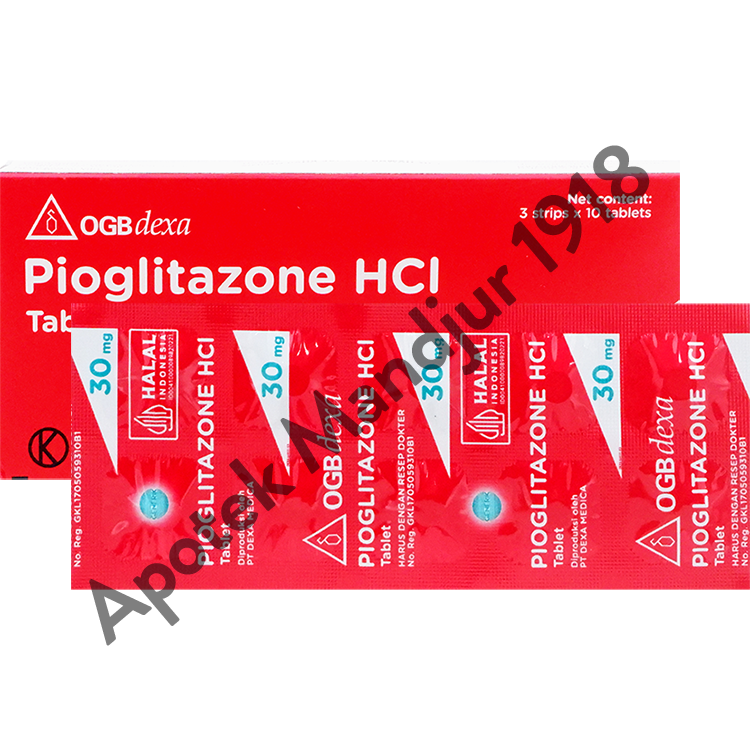 Jual Pioglitazone Hcl 30 Mg 10 Tablet Di Seller Apotek Mandjur Official ...